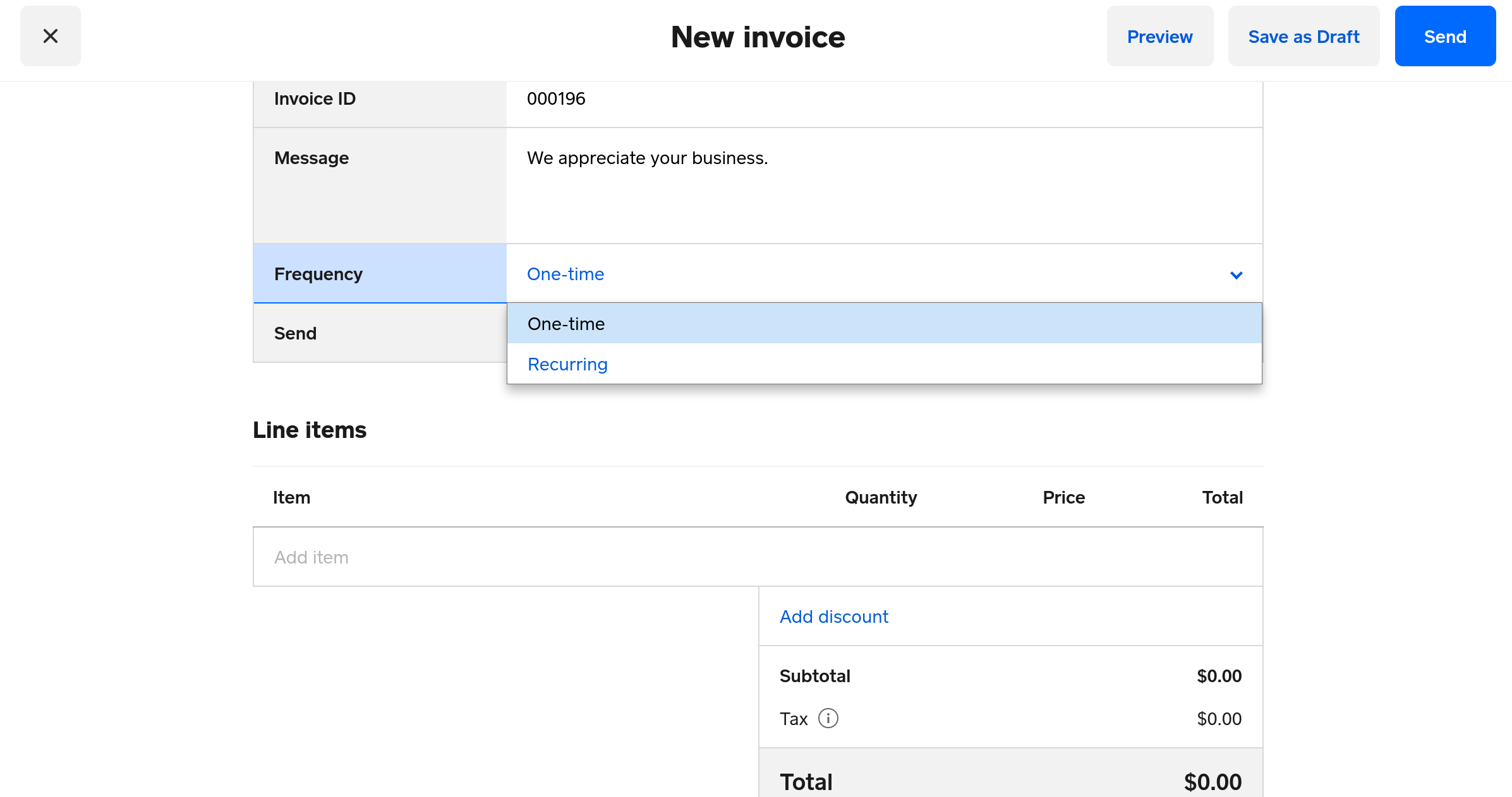 Solved: How to set up a recurring invoice with a partial p... - The ...