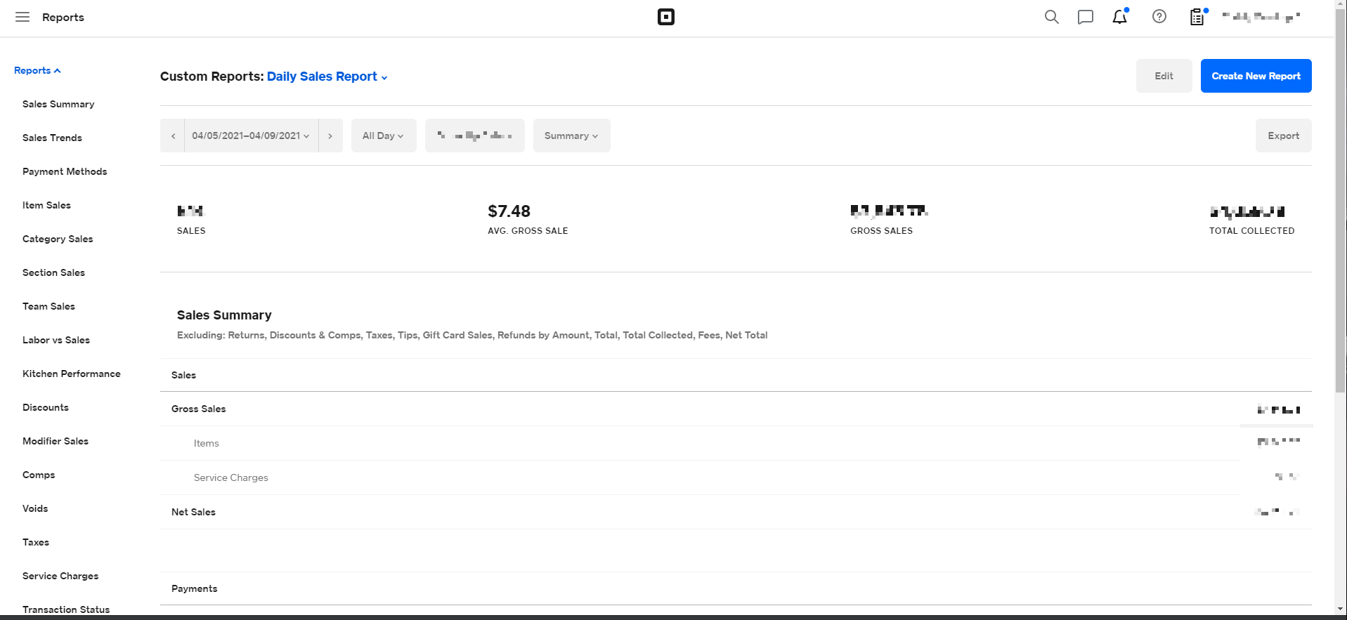 Feature Request: How can I find my average check s... - The Square ...