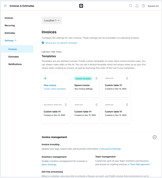 Beta Recruiting: Invoice Templates - The Square Community