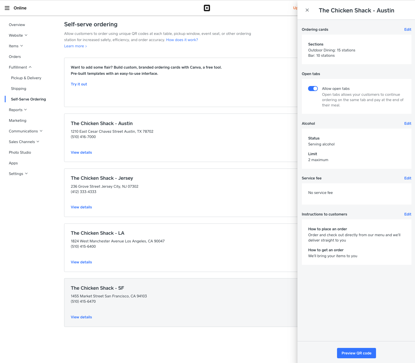 Open Tabs for Self Serve Ordering - The Square Community