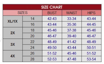 Sizing Chart For Online Boutique - The Square Community