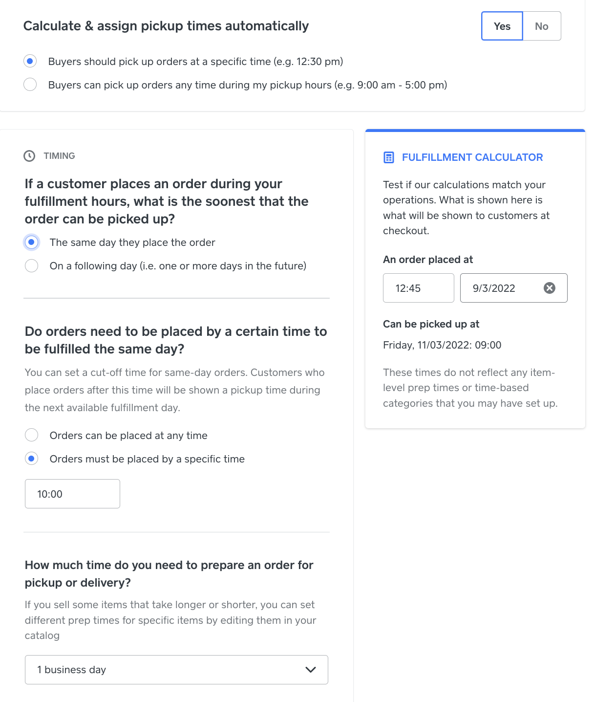 Solved: Setting up deliver times and order cut off time - The Square ...