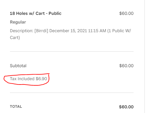 When using tax included, how to print separate tax... - The Square ...