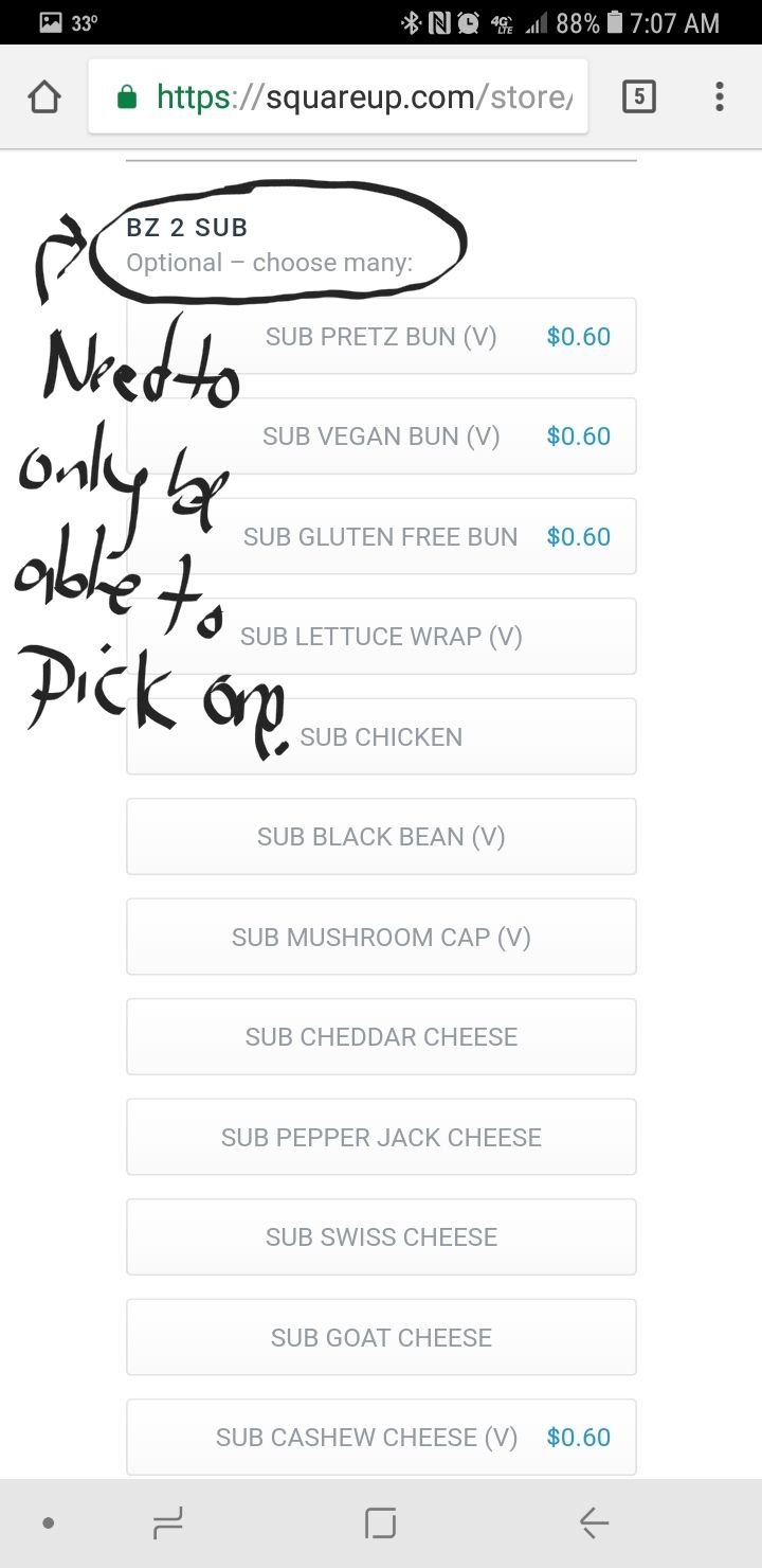 Solved: How do I restrict the number of modifiers that can... - The ...