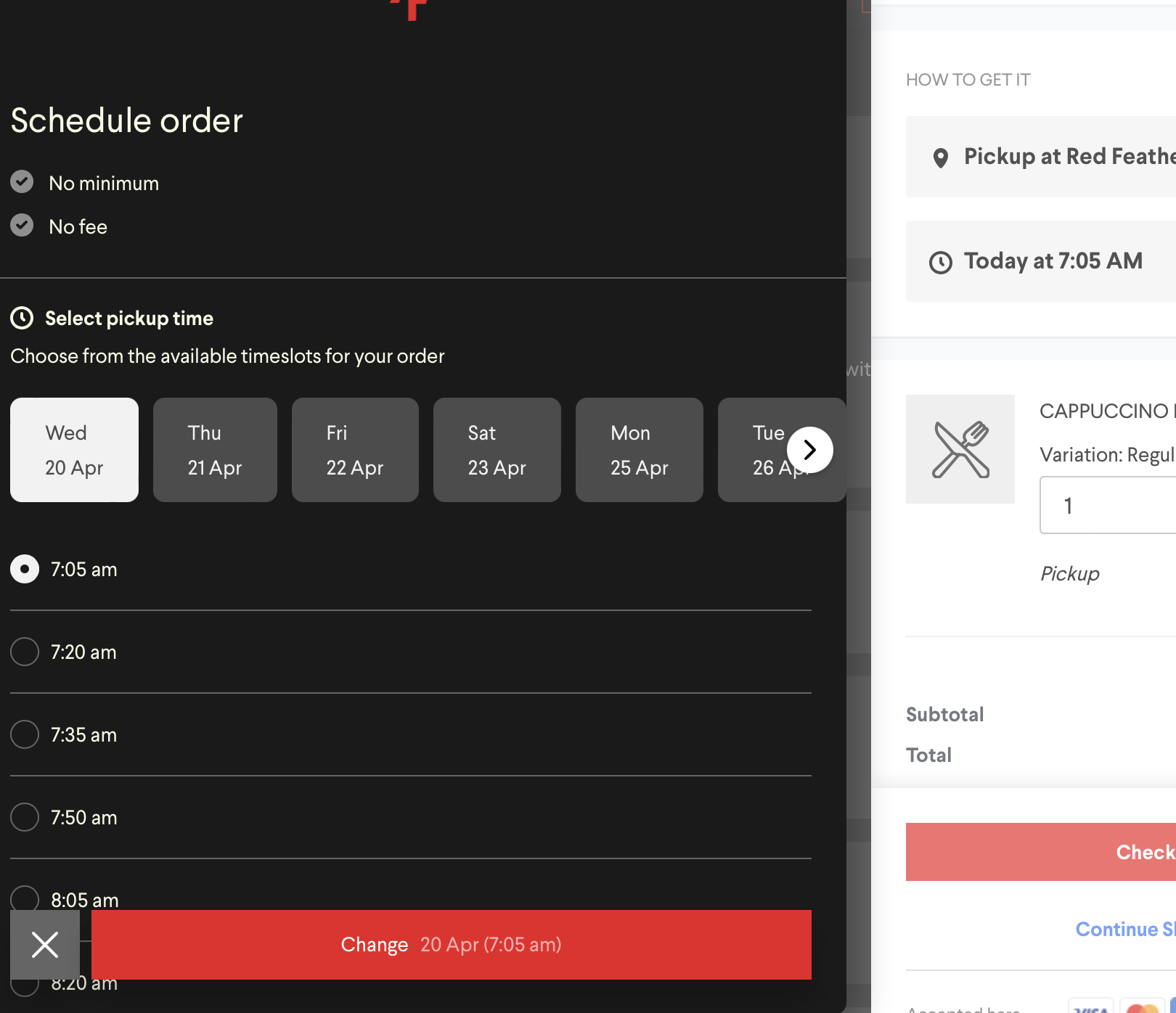 How do I set up same day pick up times - The Square Community