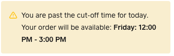 New Cut-off time alert during checkout is confusin... - The Square ...