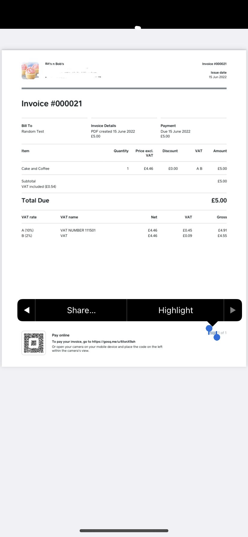 PDF invoice - The Square Community
