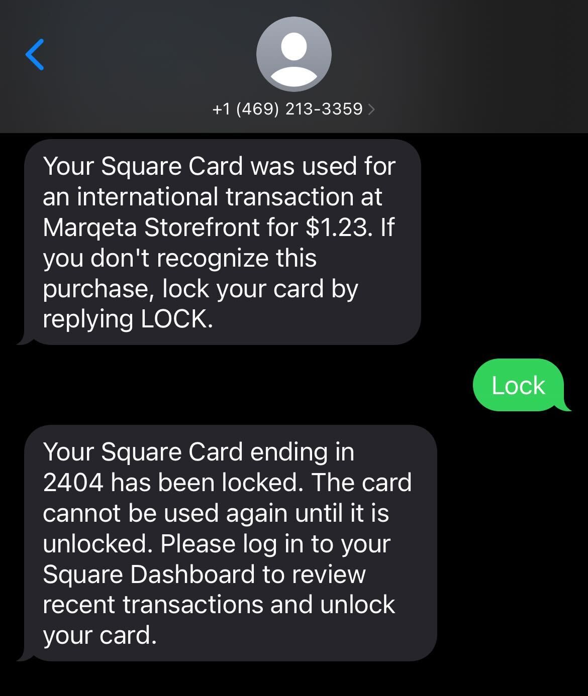 Improved Debit Card Notifications - Lock via SMS - The Square Community