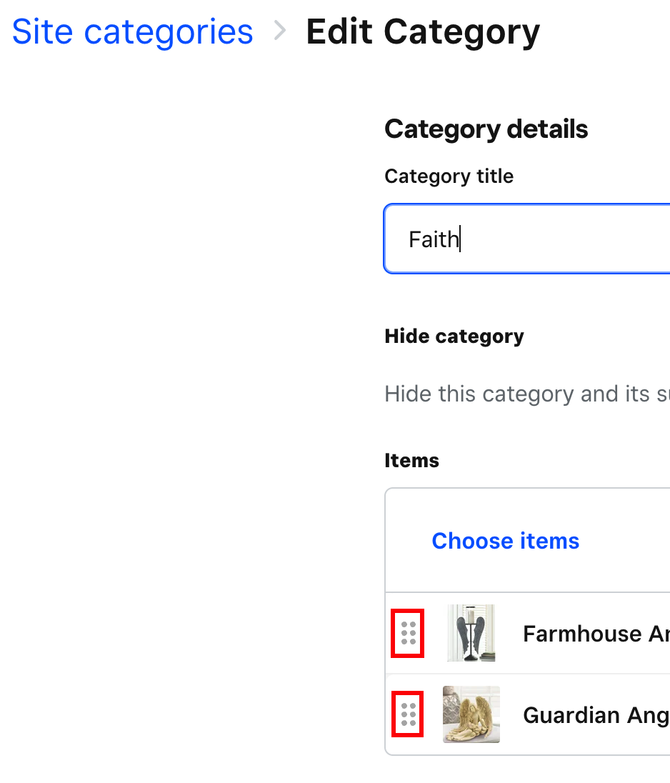 Solved: How do i rearrange my items from my website ? - The Square ...