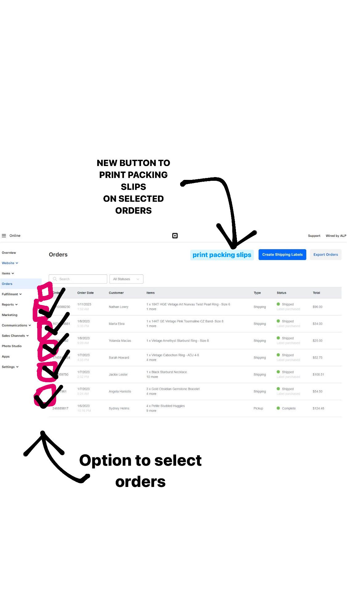 Bulk/Batch print option for packing slips PRIOR to... - The Square ...