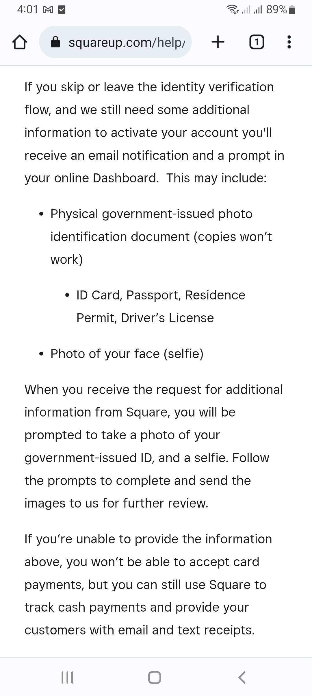 Is Square required ID Verification? - The Square Community