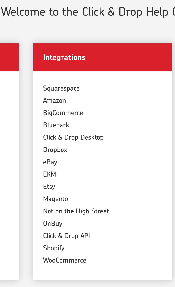 Shipping Label - Integrate with Royal Mail Click a... - The Square ...