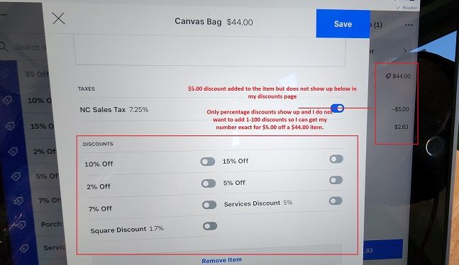 Solved: How Do I Apply a discount to only certain items in... - The ...
