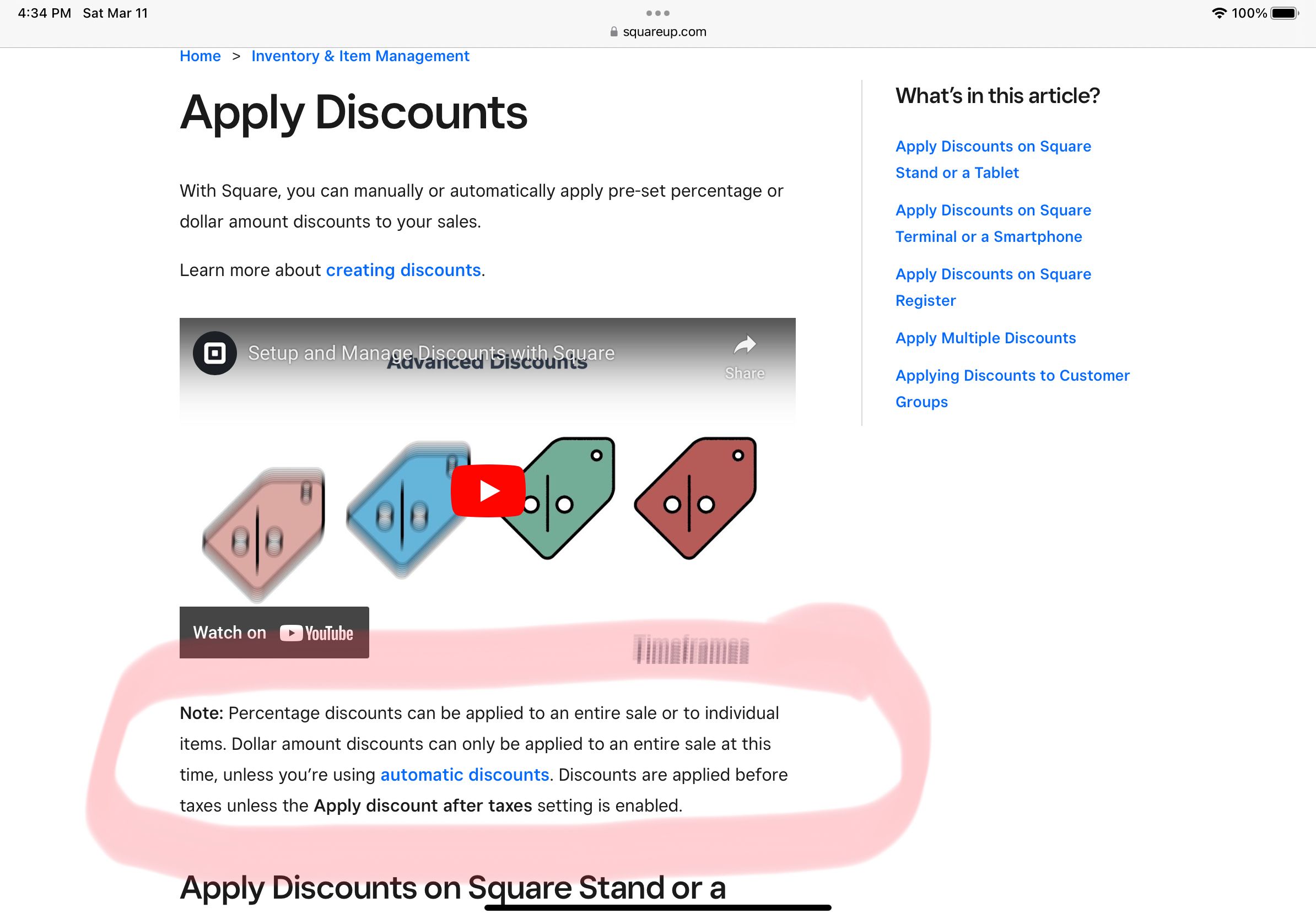 Solved: my entire discount menu does not appear at the bot... - The ...
