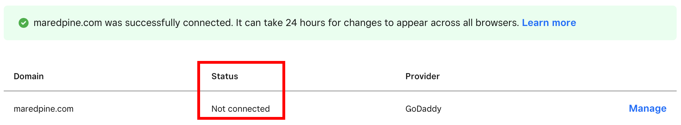 Domain still not connected after 48 hours!!!!! - The Square Community