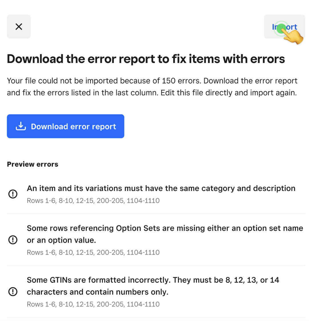 [Improvement] Import item library tool - The Square Community