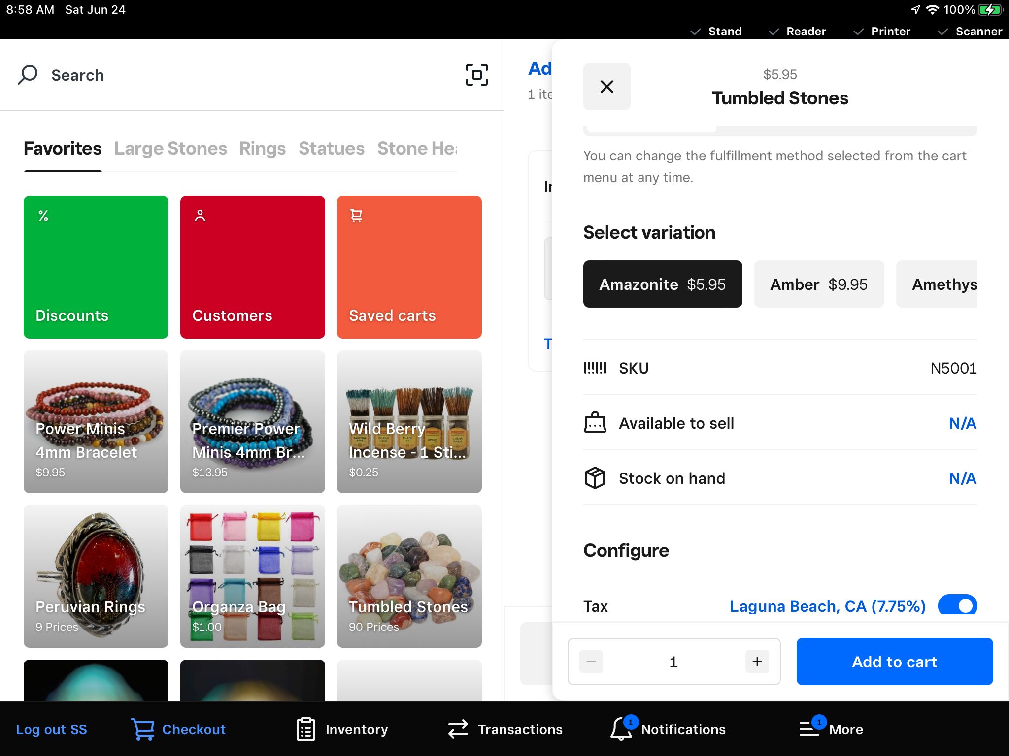 Updated checkout on Square for Retail speeds up order creation