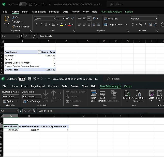 Why are Fees different in Different CSV files? - The Square Community