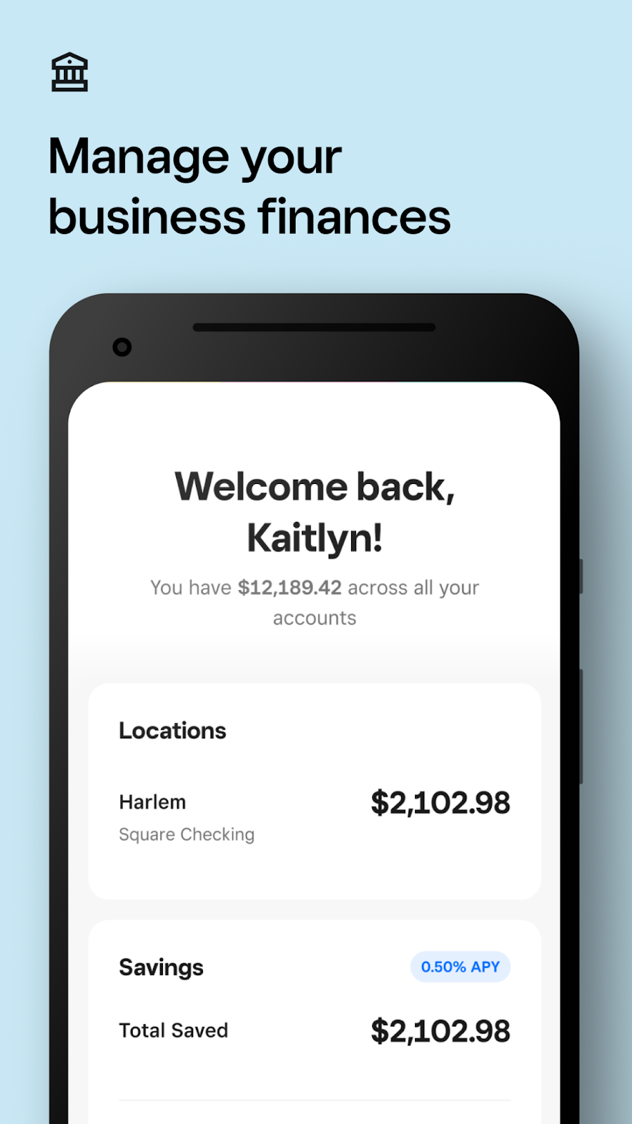 Square Dashboard Android app Beta