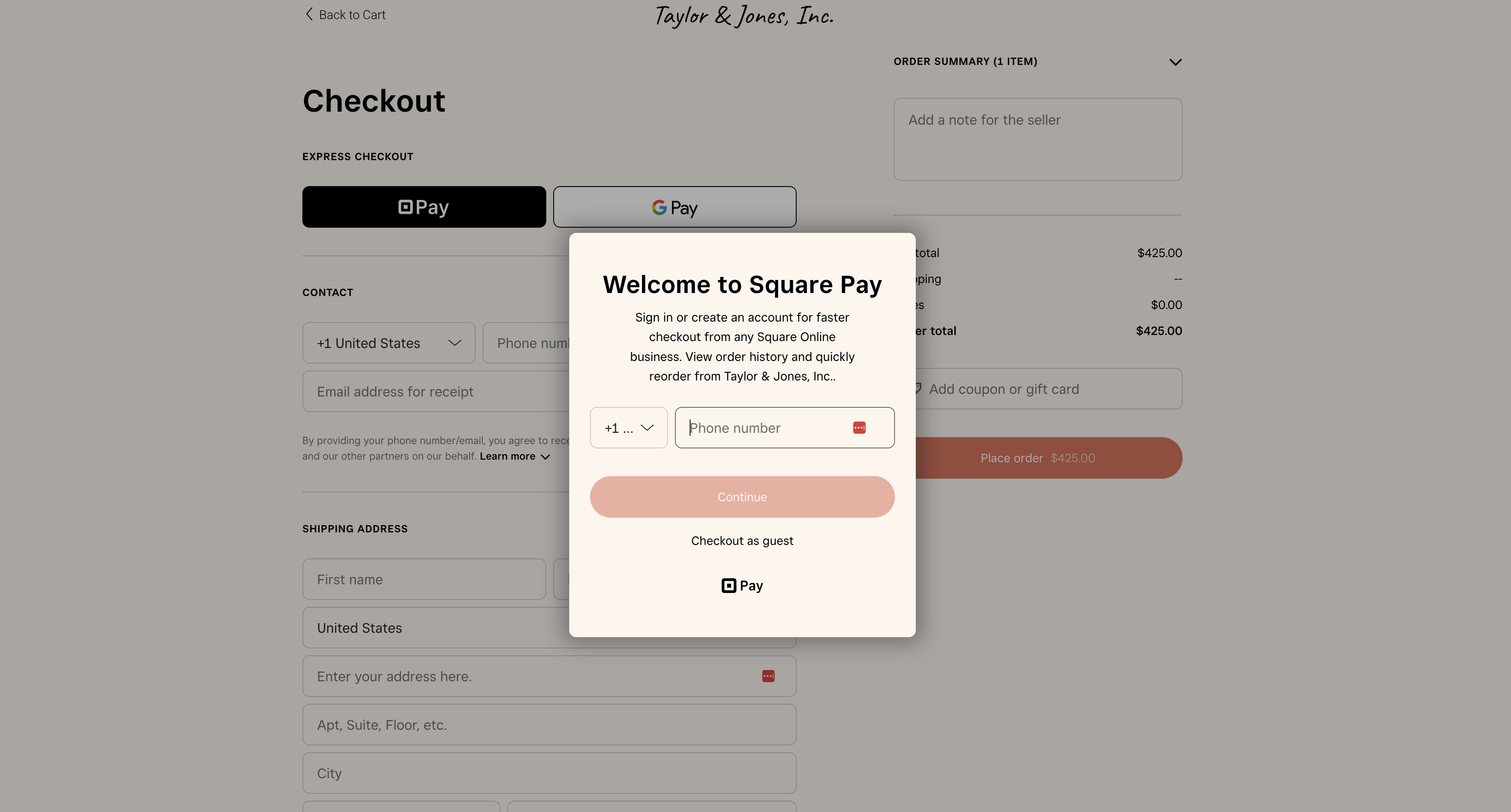 Solved: Square Online Checkout: Welcome to Square Pay text - The Square Community