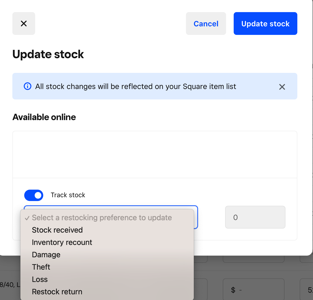 how to display only AVAILABLE ( in stock) variatio... - The Square ...