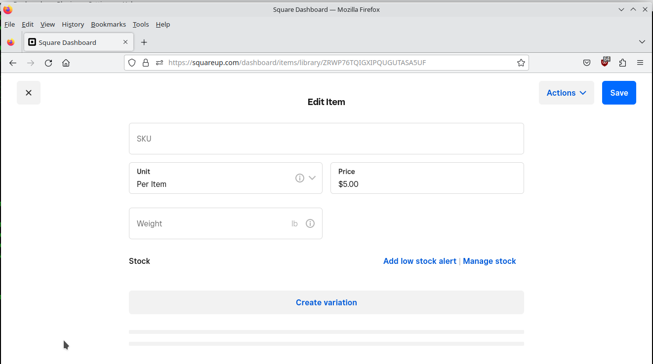 Solved: Need help setting up limited quantity inventory pu... - The Square Community