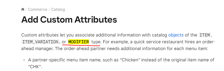 How do I add a custom attribute to a modifier? - The Square Community