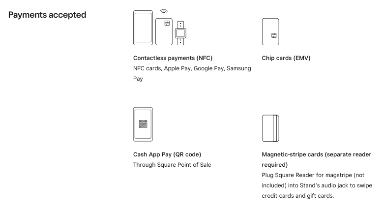 Can the new Square Stand swipe magstripe cards? - The Square Community