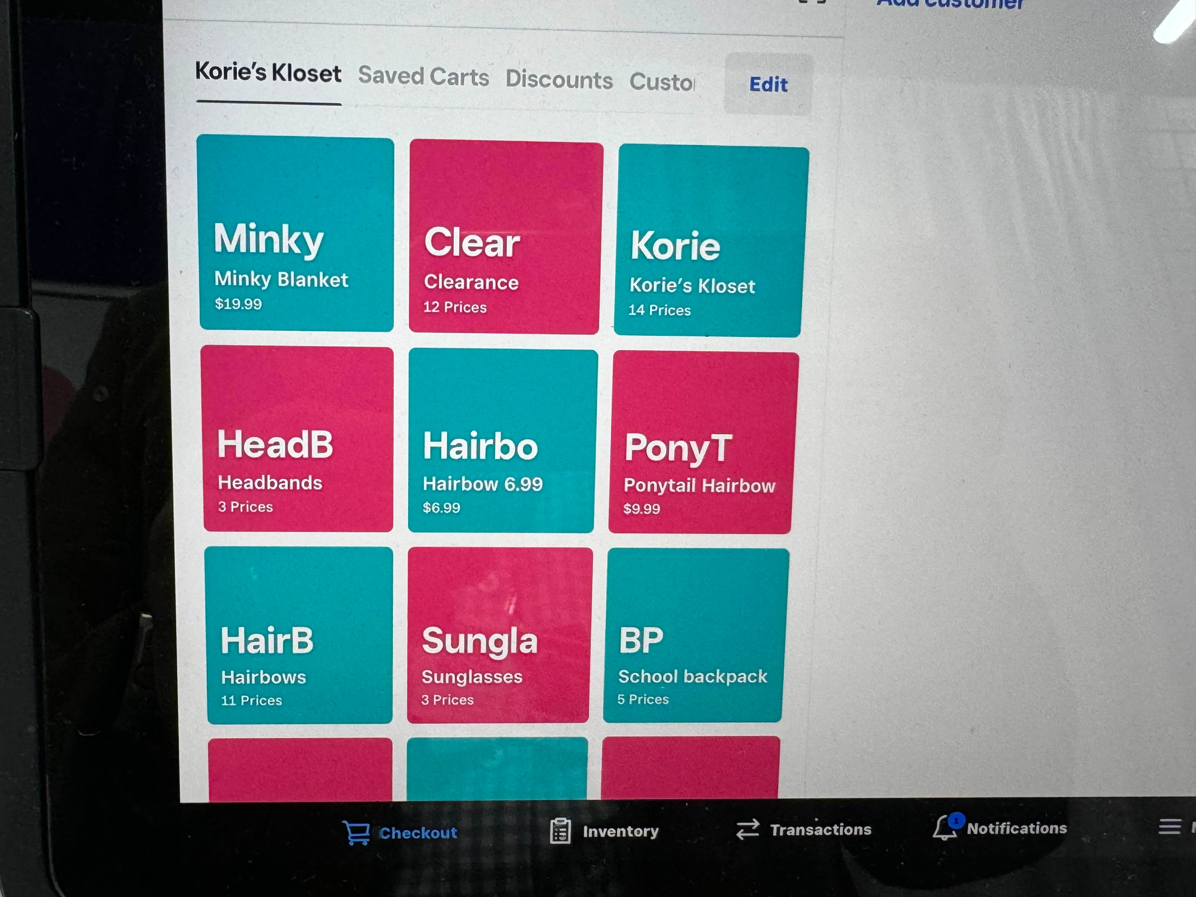 Solved: Square Register Product Grid Title Shortened & Can... - The ...