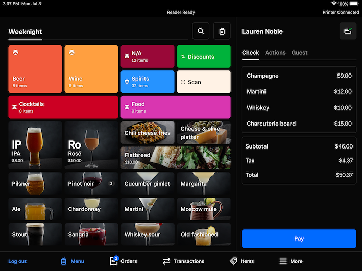 [US Only] Beta Test Bar Tabs Pre-Authorization wit... - The Square ...