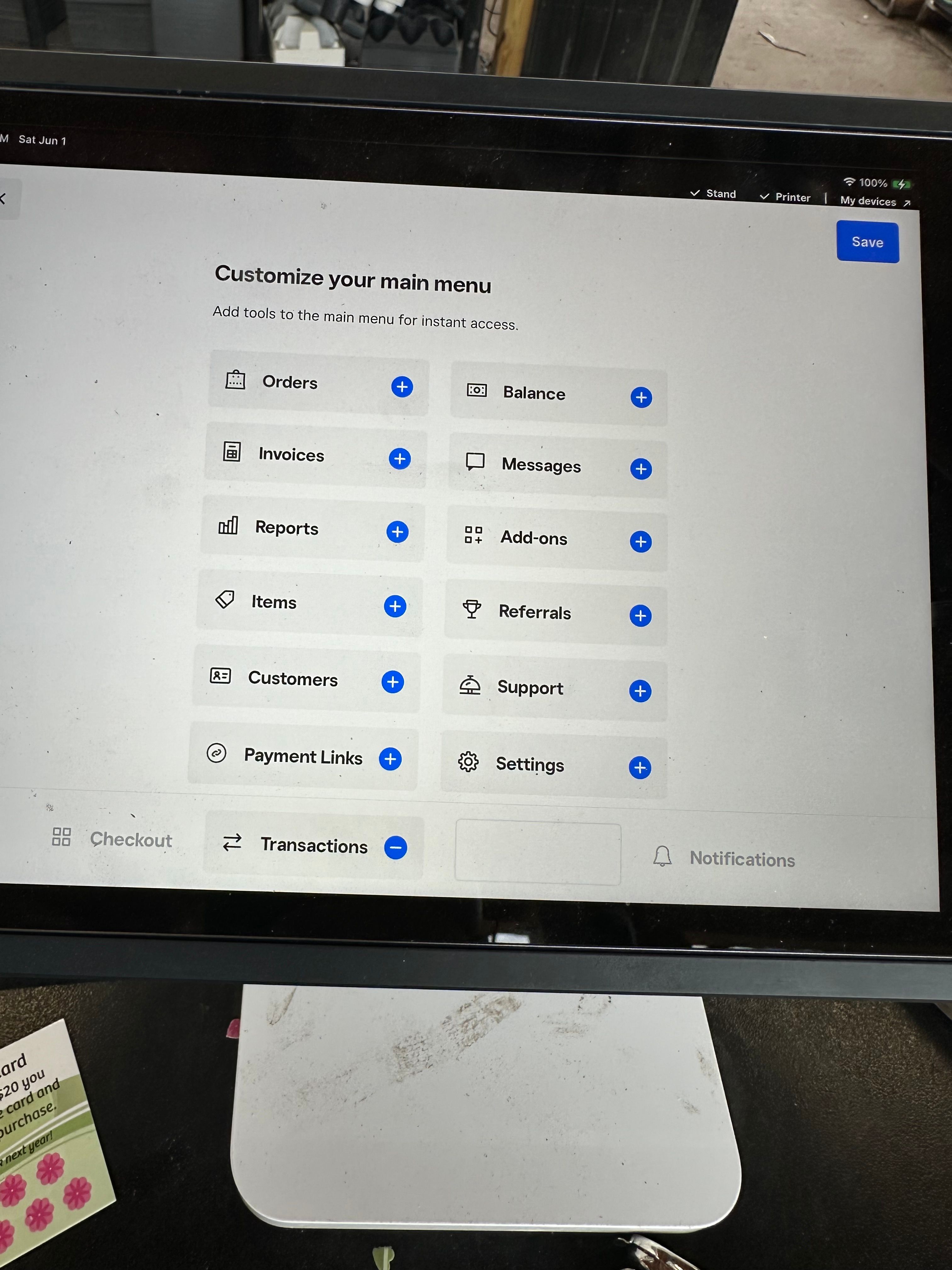 Solved: How do I customize the bottom toolbar on Point of ... - The ...
