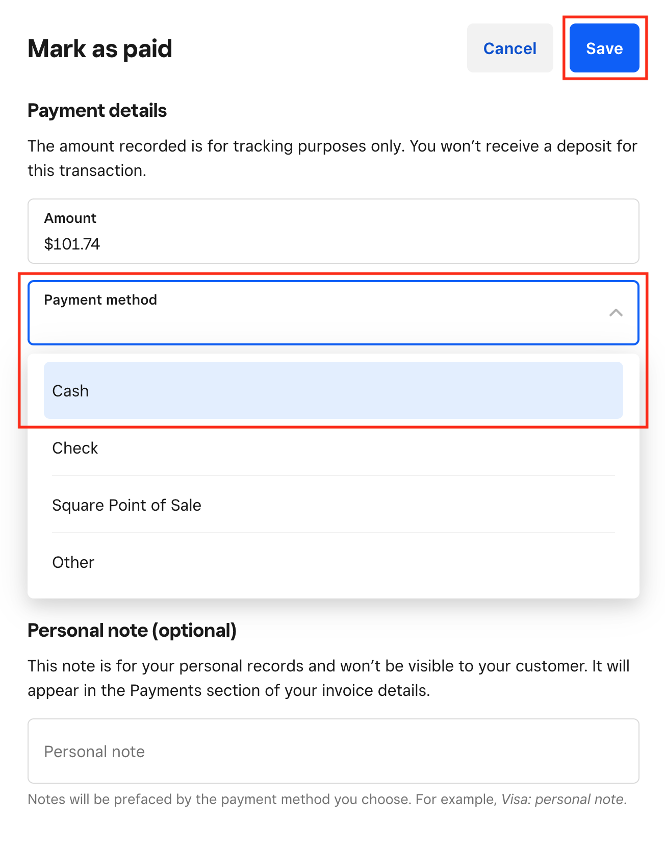 Solved: Re: How do you mark an invoice as paid "Cash"? - The Square ...
