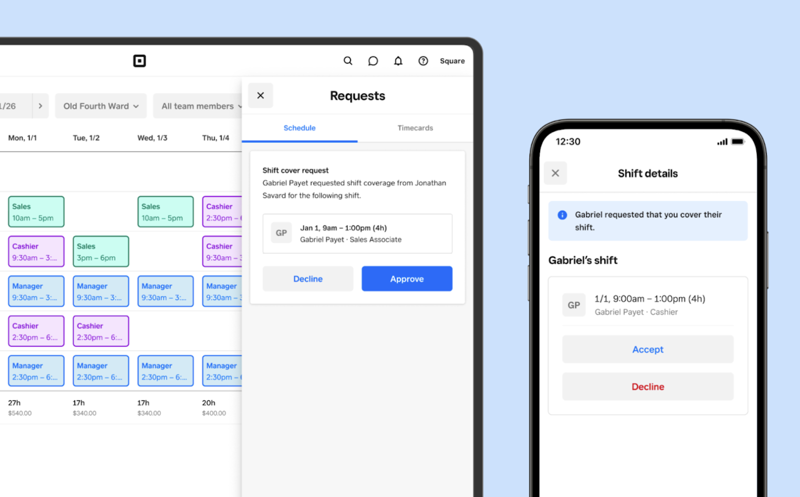 [New] Square Shifts now supports Shift Covers! - The Square Community