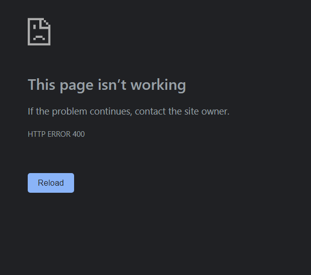 Can't reset password, Getting a 400 Error - The Square Community