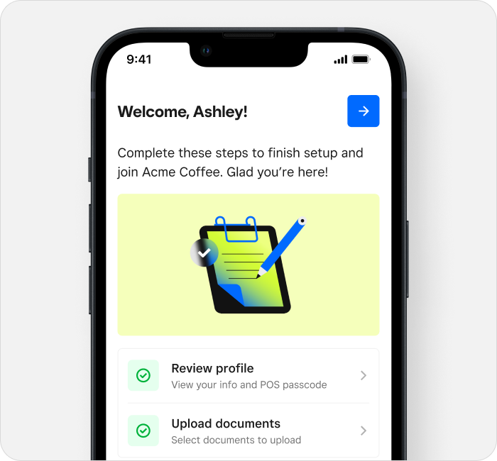 New hire onboarding in Square Staff