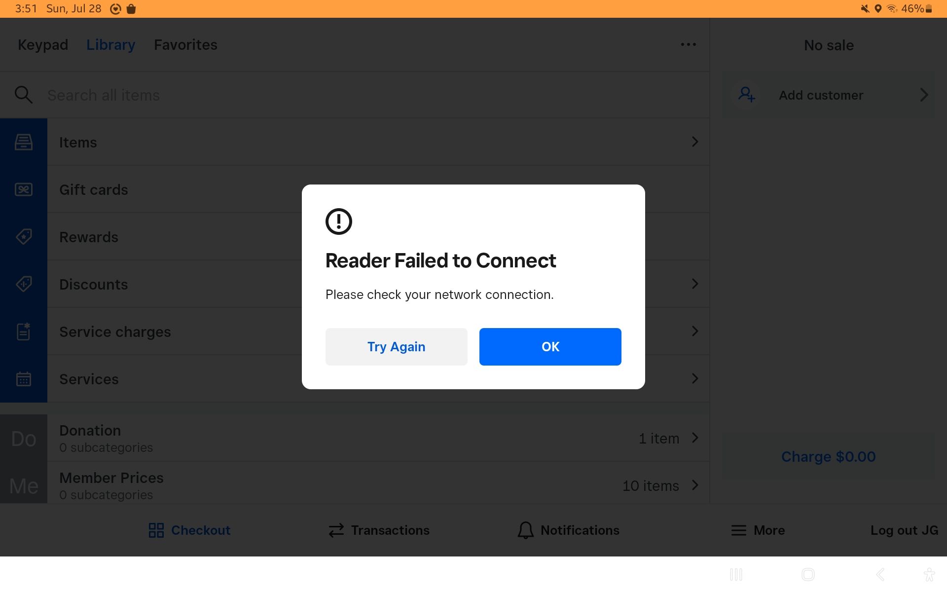 Solved: Recently, Square Reader disconnects from Samsung G... - The ...