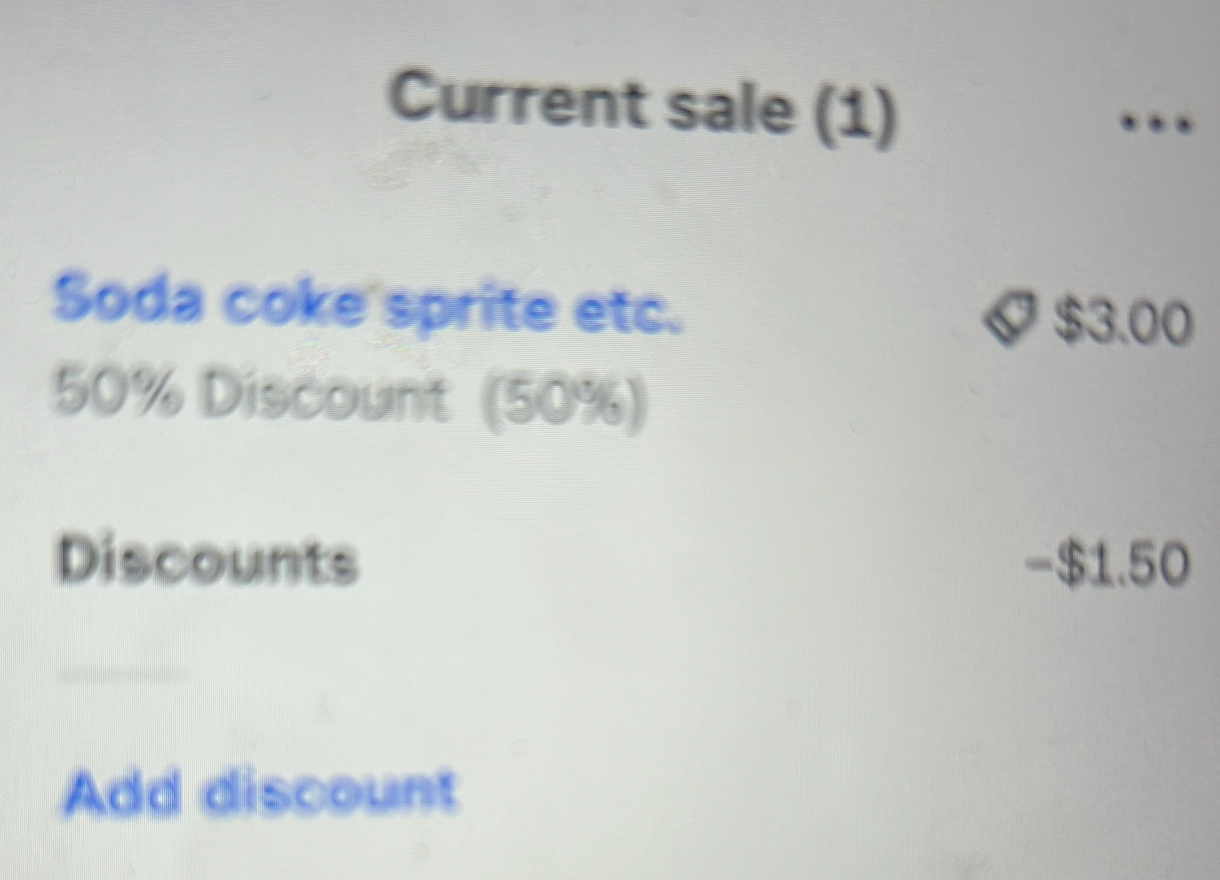 Solved: Applying a discount to one item on a ticket and no... - The ...