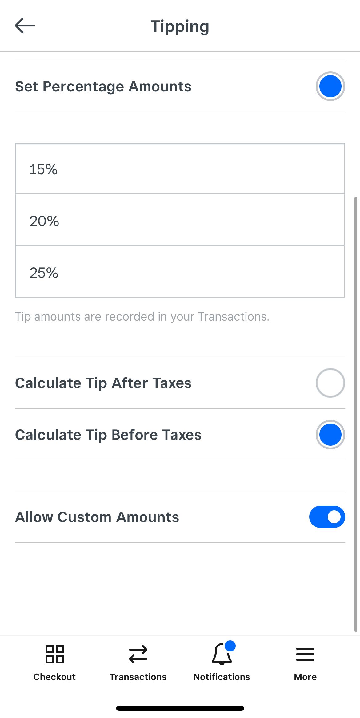 Solved: No option for tipping screen - The Square Community