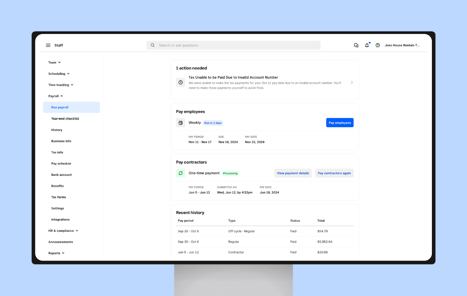 [Improvement] Enhanced Payroll Experience - The Square Community