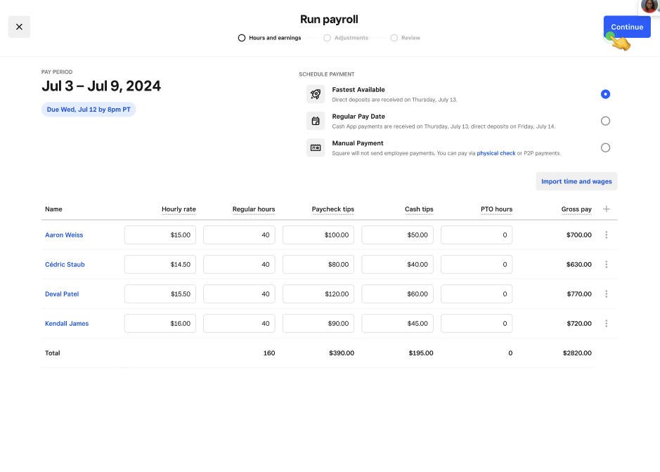 [Improvement] Enhanced Payroll Experience - The Square Community