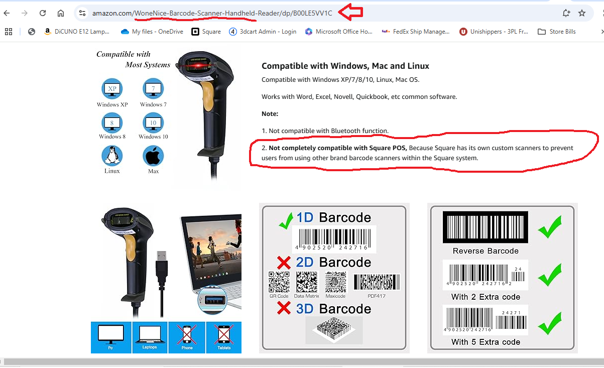 Solved: USB Barcode Scanner Stopped Working - The Square Community