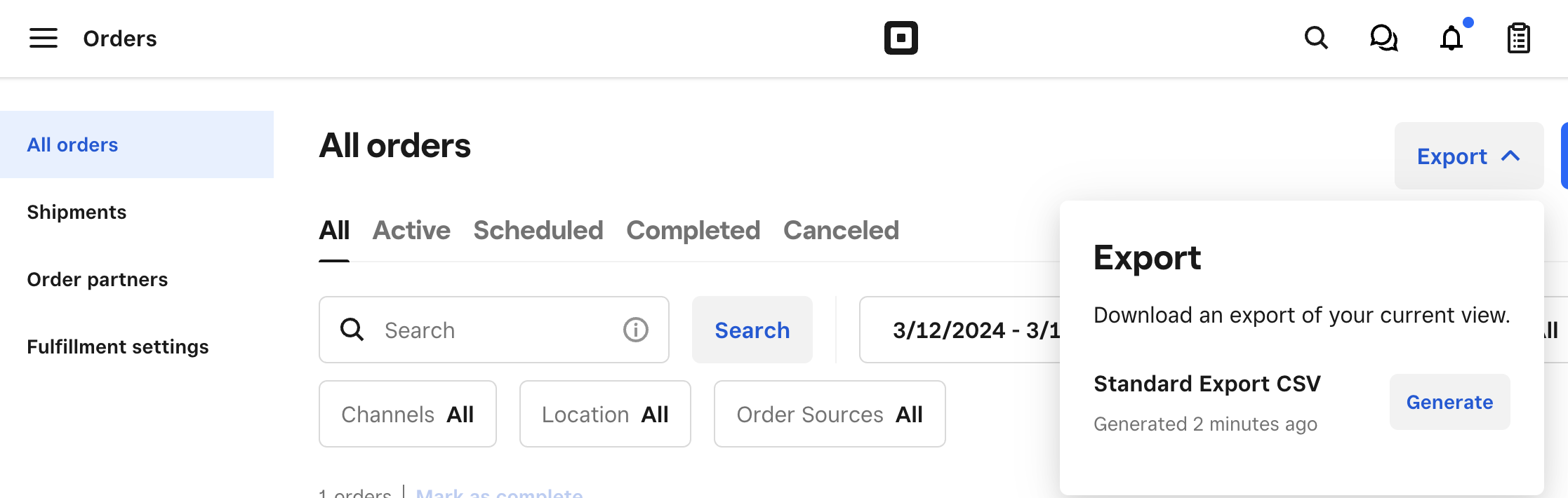 Square Order Export - creating multiple empty csv ... - The Square ...