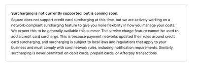 Solved: SQUARE ONLINE - CARD SURCHARGE - The Square Community