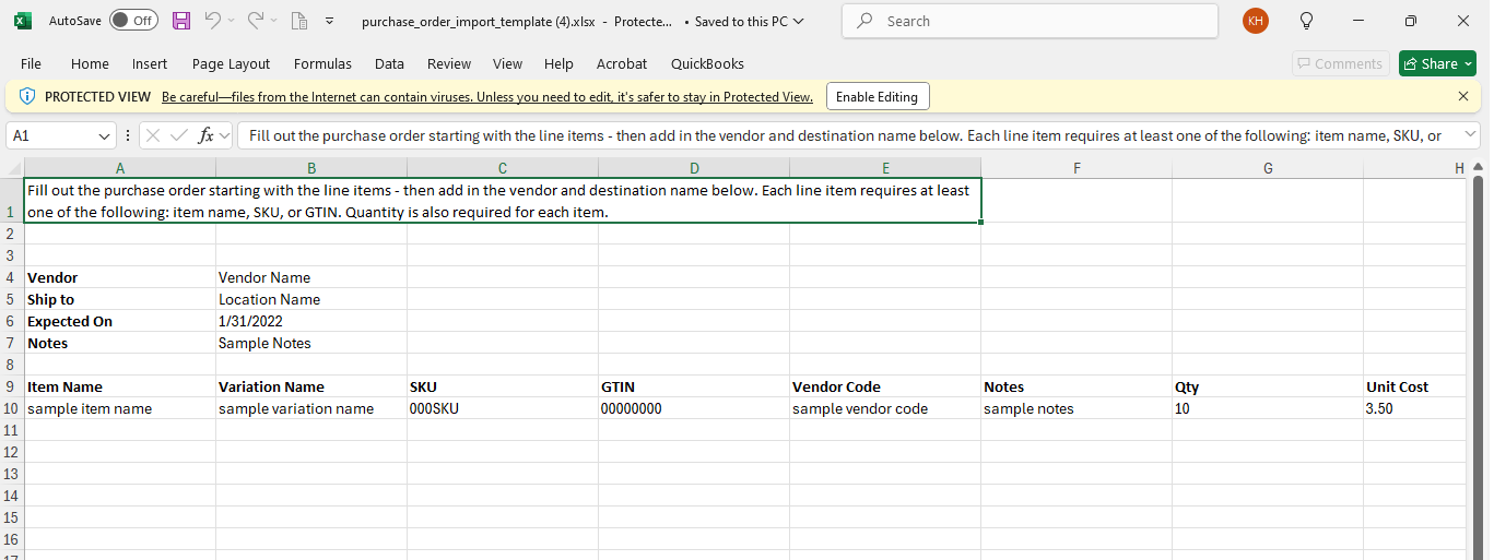 Import spreadsheet for Print Labels - The Square Community