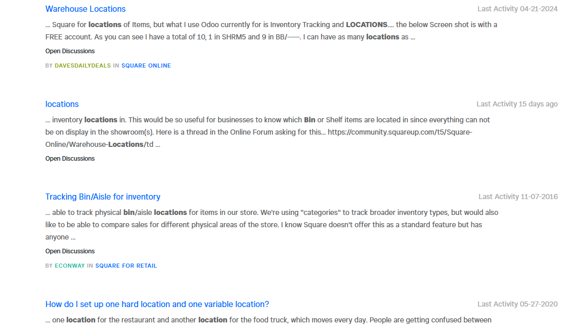 Creating Inventory Locations Within Single Store - The Square Community