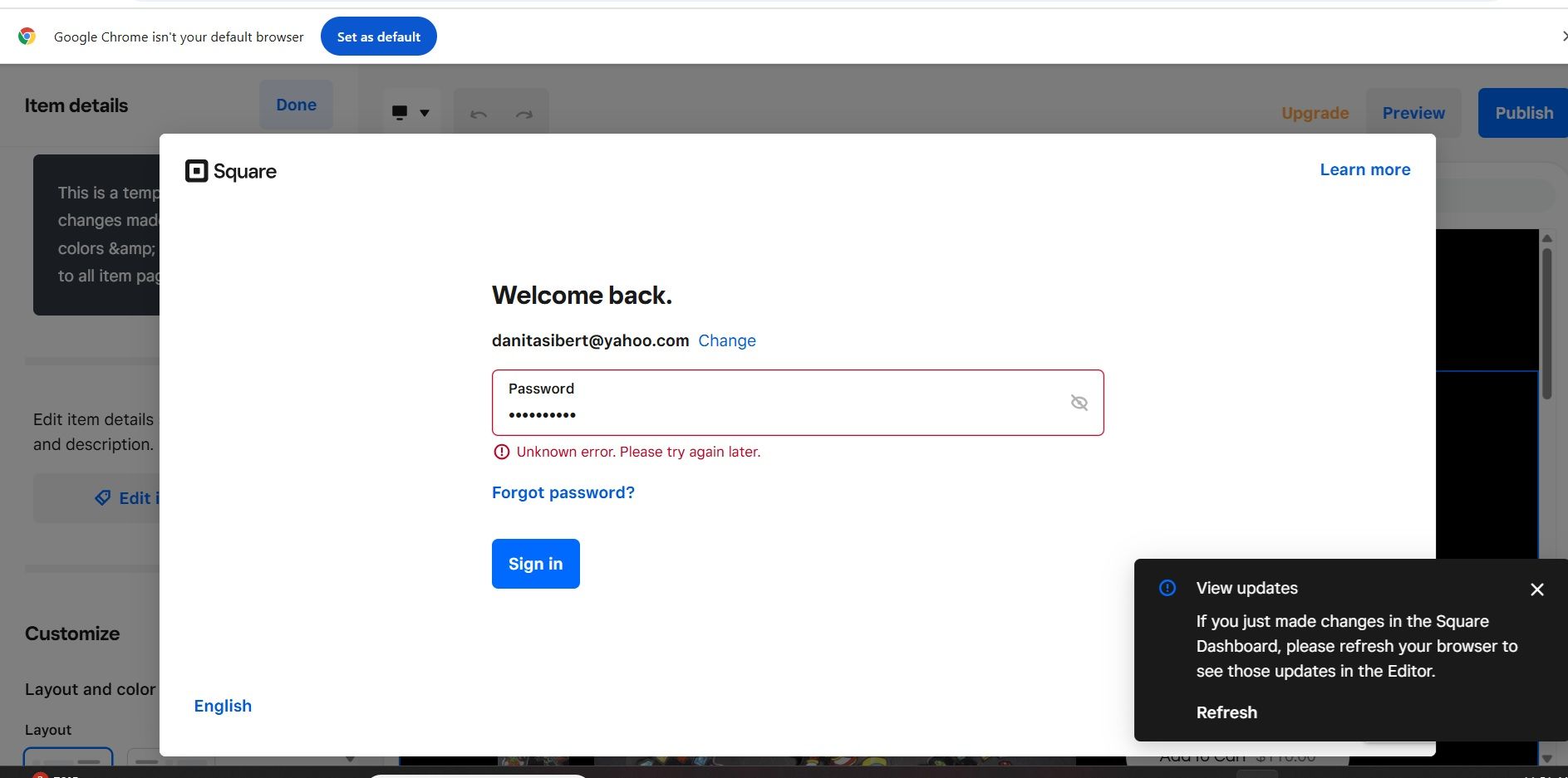Troubleshooting "Unknown Error" Message When Attem... - The Square ...