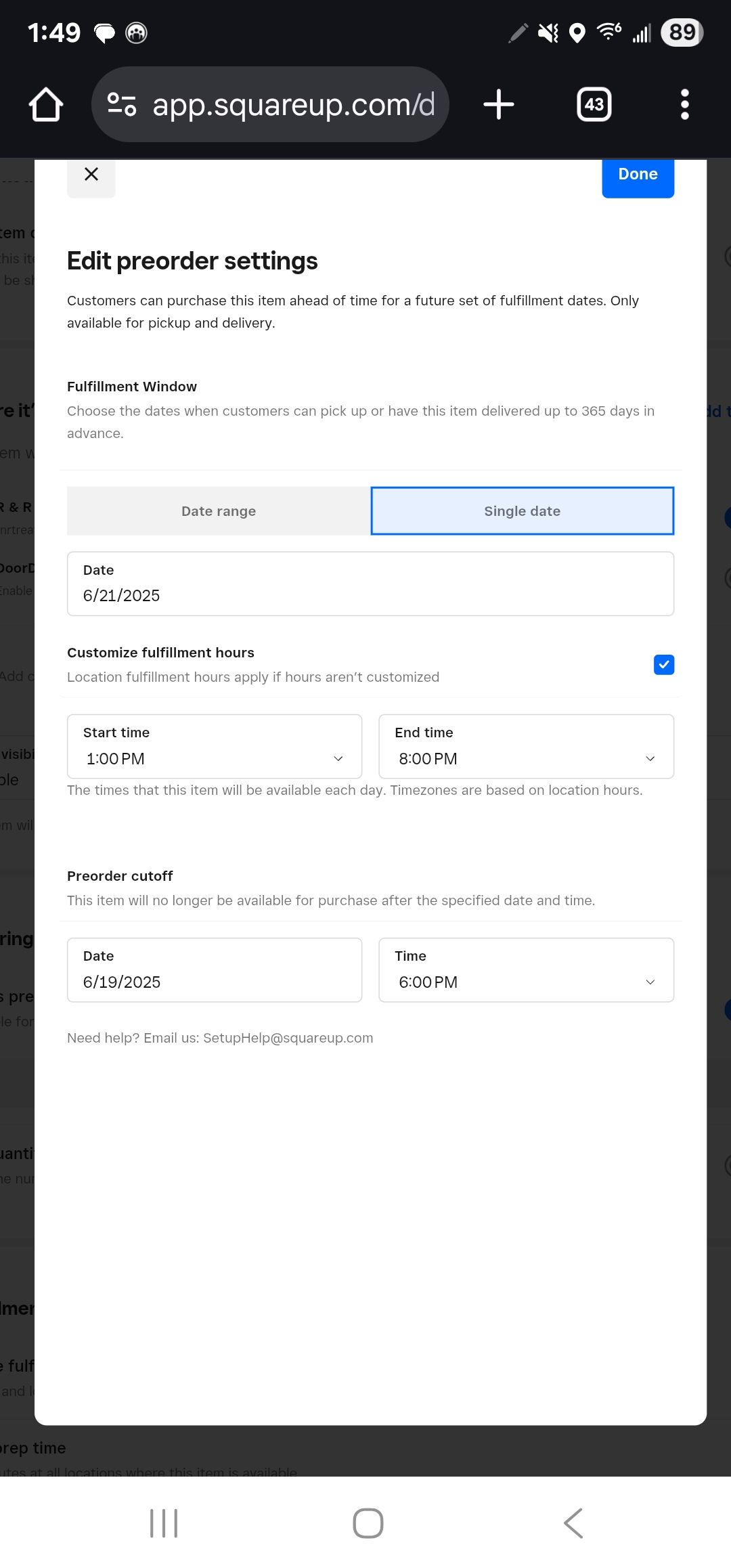 Solved: How to setup pre-orders so they can be collected o... - The ...