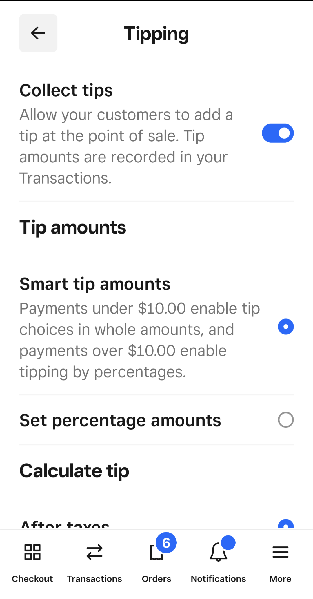 Combined Tipping + Signature Screen No Longer Avai... - The Square ...