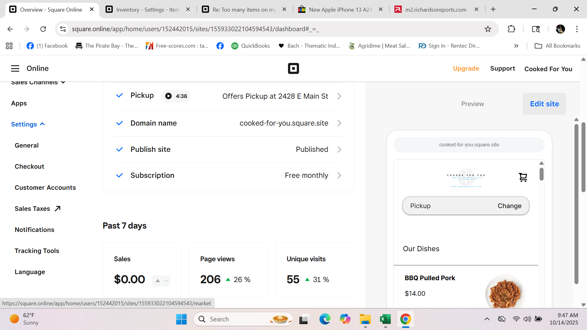 Too many items on my page - The Square Community