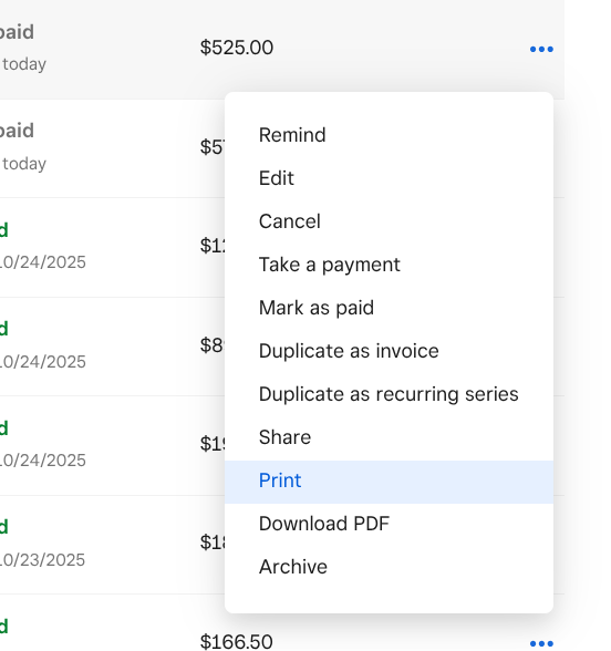 Solved: Printing Square Invoices. - The Square Community